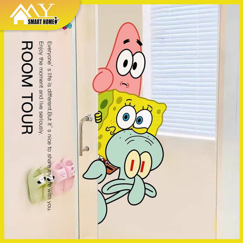 Sponge Bob/Patrick Star Sticker Glass Sticker Window Sticker Bathroom ...