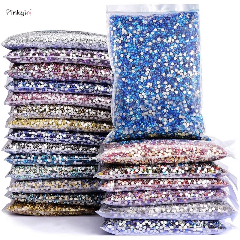 2000Pcs 2mm Multicolor Resin Rhinestones Flatback for Women Girls ...