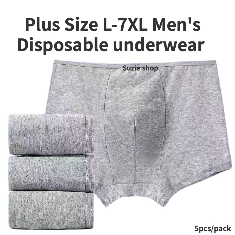 Disposable Boxer L-7XL Plus size for men's underwear plus size loose ...
