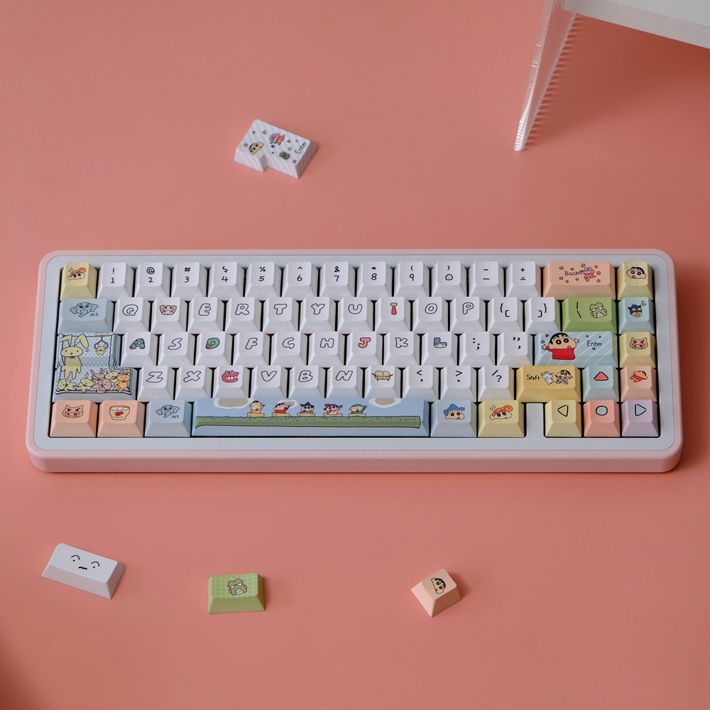 151 Keys Anime Crayon Shin-chan Keycaps Set Cherry Profile Colorful ...