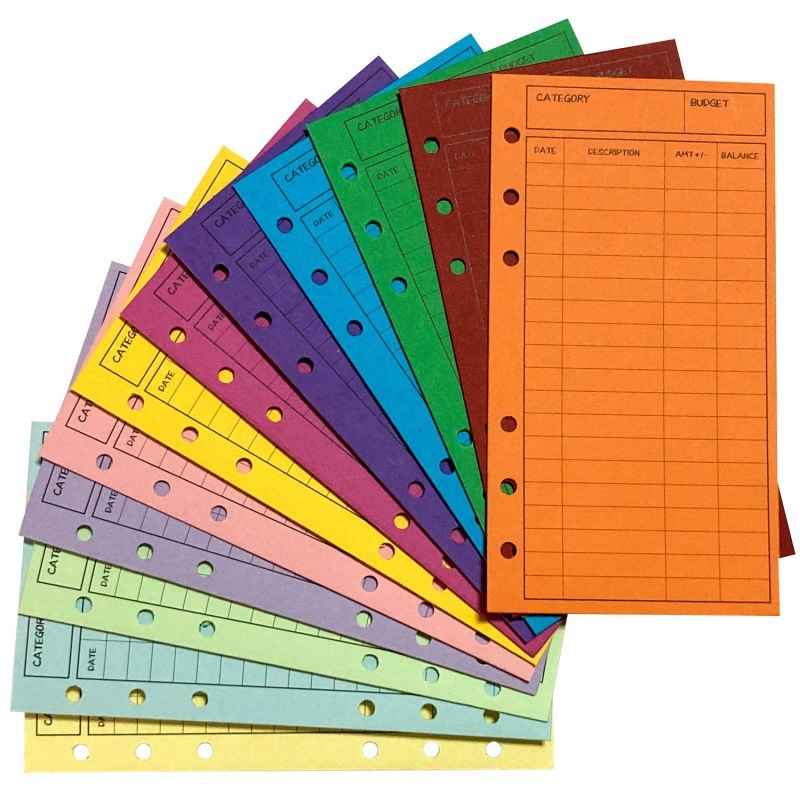 12pcs/set Budget Envelopes Colorful Cardstock Cash Envelope System for ...