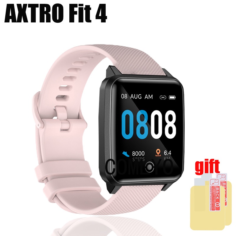 For AXTRO Fit 4 Strap Smart Watch Silicone Sports Soft Women men Band ...