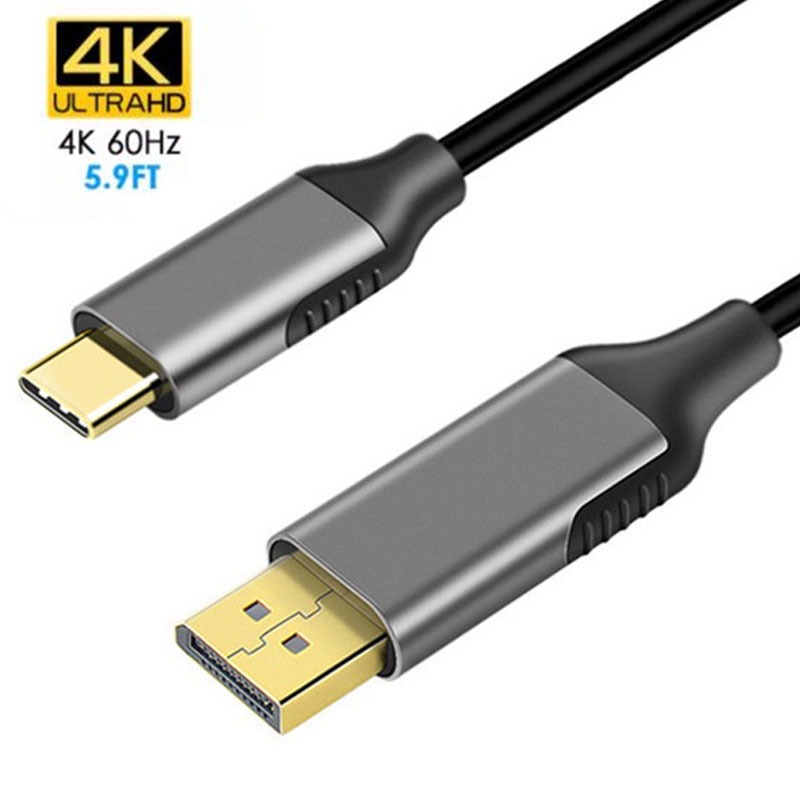 USB C to DP Cable Type C Male to Displayport Male Adapter 4K 60HZ UHD ...