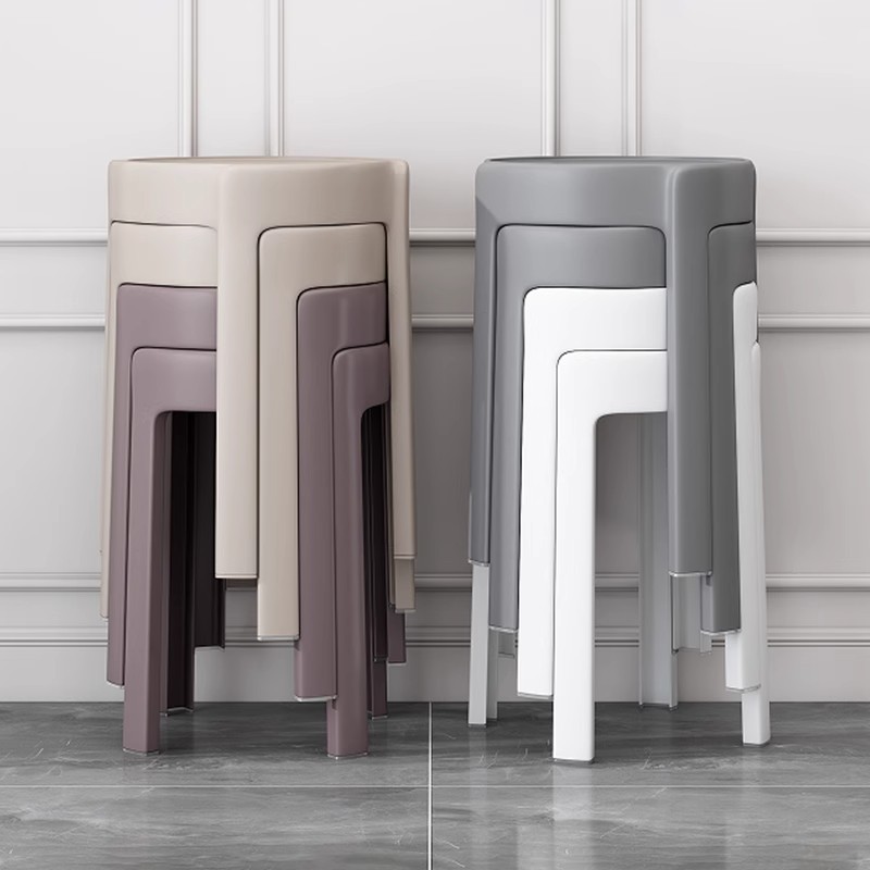 【IN Stock】Upgraded Plastic Chair Stool Stackable Designer Modern ...