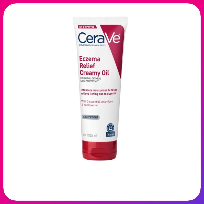 Cerave Eczema Creamy Oil 236 ml Eczema Treatment Body Oil for Dry Itchy Skin Fragrance Free Lucyhong Shopee Singapore