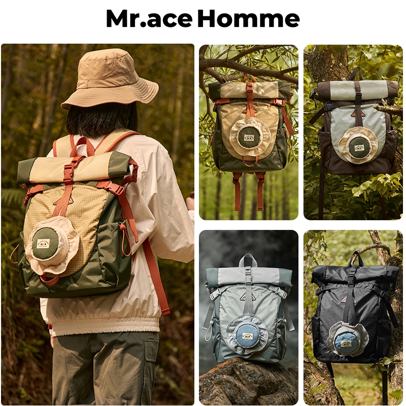 Mr.ace Homme 3052 large capacity travel backpack lightweight waterproof ...