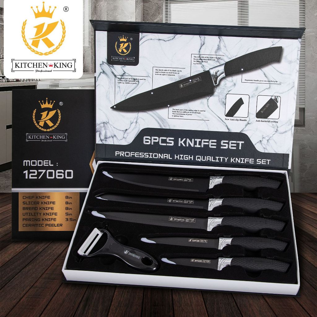 New knife set 6-piece kitchen knife set stainless steel kitchen knife ...