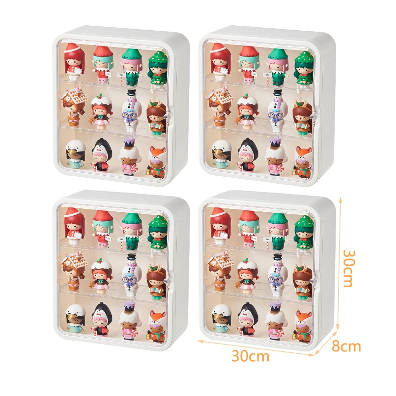 YIXIN 【Promotion】Wall Acrylic Popmart Display Box 3 Layers Blind Box ...