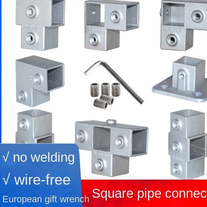 20/25/30mm square tube connector galvanized stainless steel square tube ...