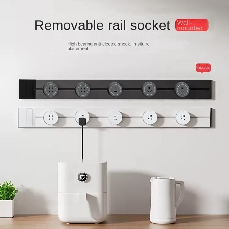 Movable Track Socket Multi-Three-Hole British Style 13A Power Track ...