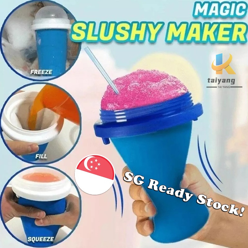 Slushy Frozen Magic Ice Squeeze Cup || DIY Quick Cooling Mug Instant ...