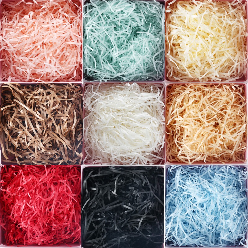 【SG Stock】Raffia Shredded Paper 20G/100G CNY , Valentine's Day gift ...