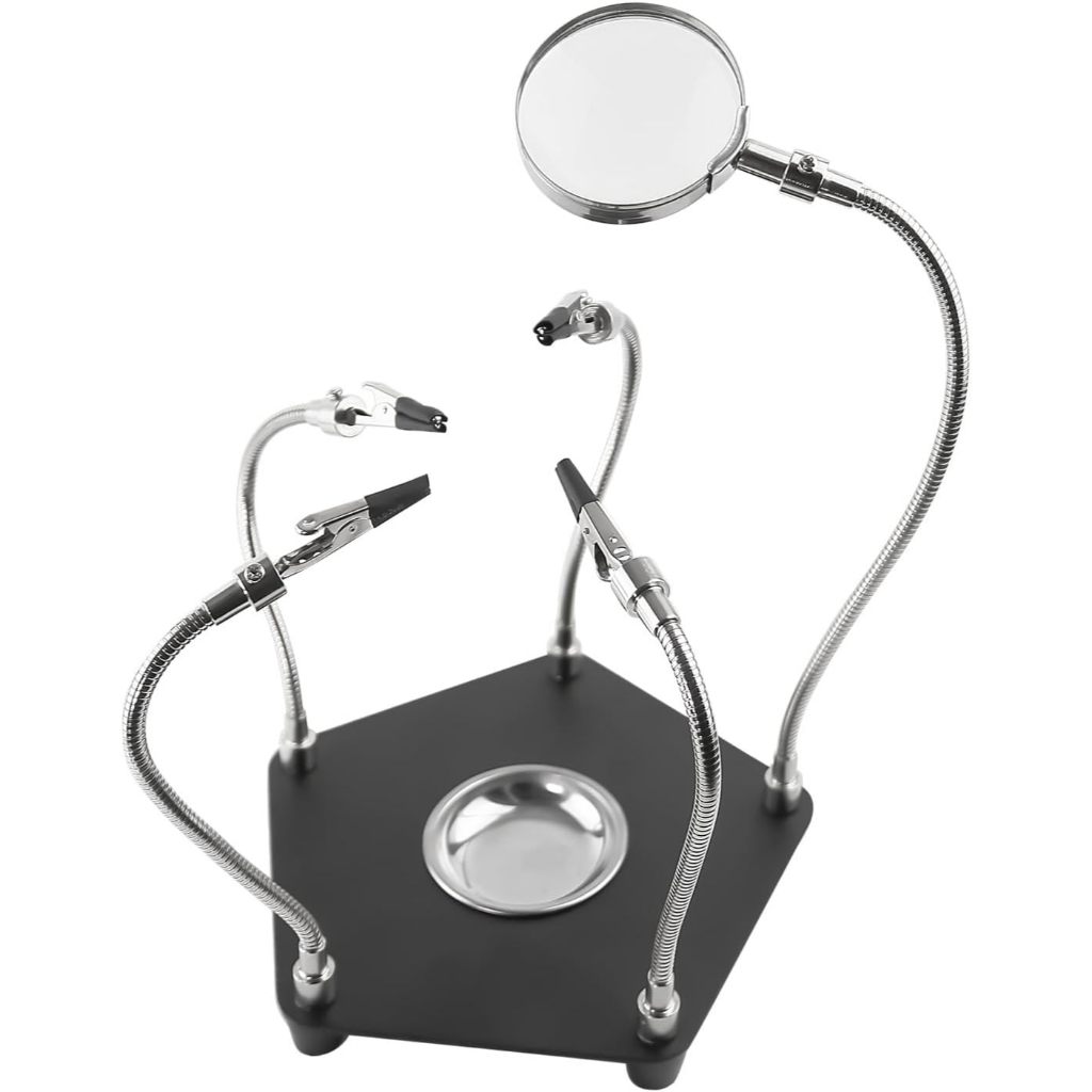 Helping Hands Soldering Station, Helping Hands Tool with 3X Magnifying ...
