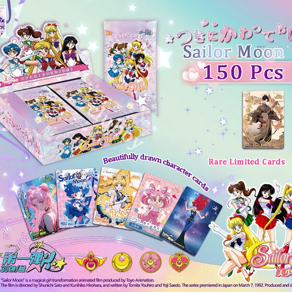 150Pcs Sailor Moon Card Rare SP/QR/SSR Trading Cards Toys for Girls ...