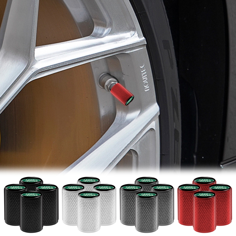 4pcs Alloy Car Air Cap Cylindrical Car Logo Wheel Valve Core Caps for ...
