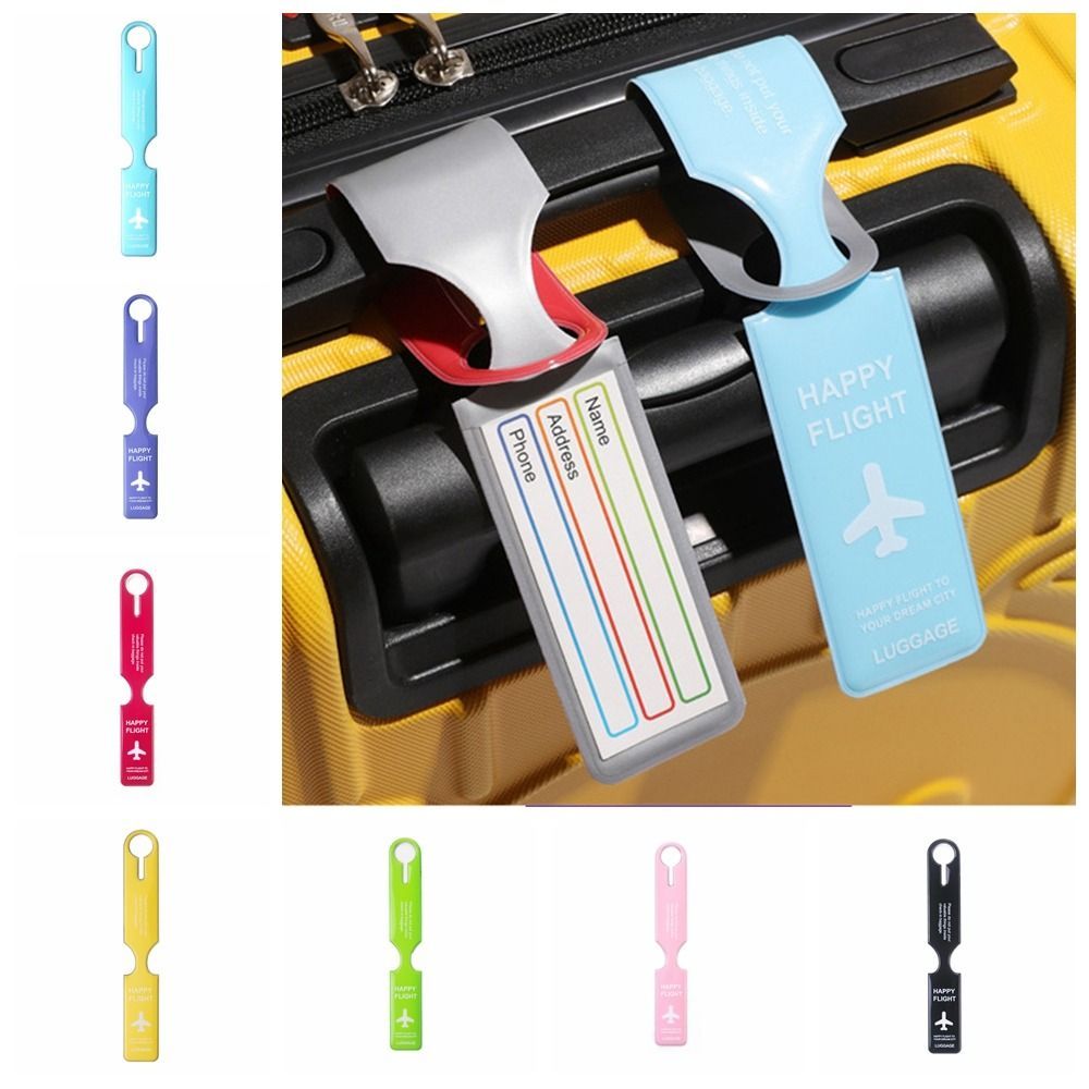 [Ready Stock] PVC Rectangular Luggage Tag | Baggage Tag | Shopee Singapore
