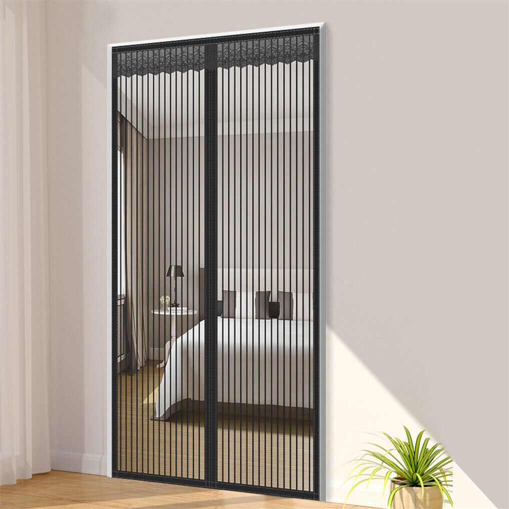 240cm/ 220cm/ 210cm Magic Curtain Door Mesh Magnetic Fastening Mosquito ...
