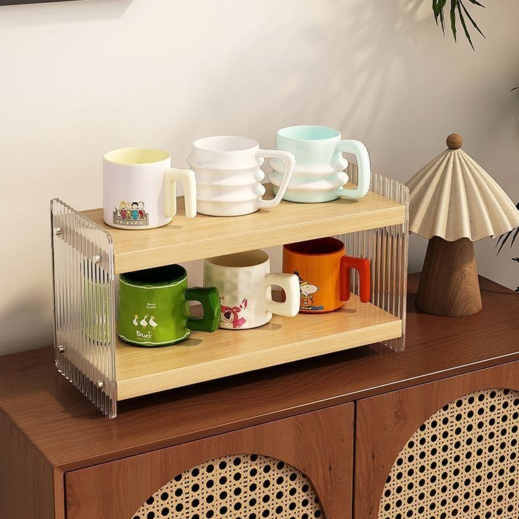 【Spot Goods】Desktop Acrylic Cup Holder Water Cup Storage Rack Organizer ...