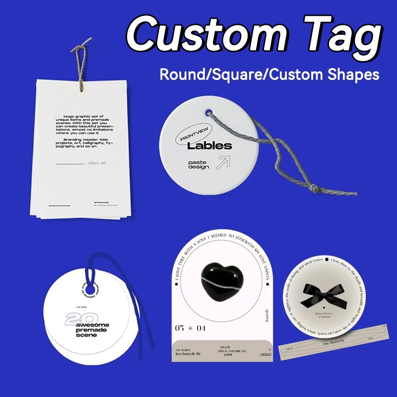 Custom Gift Tag / Customised Gift Tag Round Small Card Hang Tag For ...
