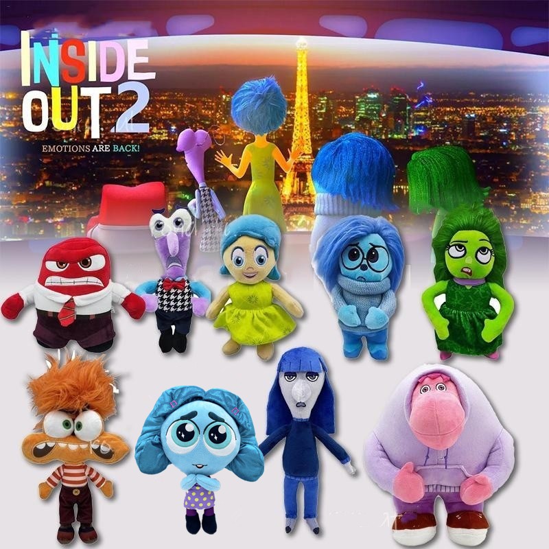 Inside Out 2 Plush, Disney Anxiety Sadness Joy Fear Disgust Joy Envy ...