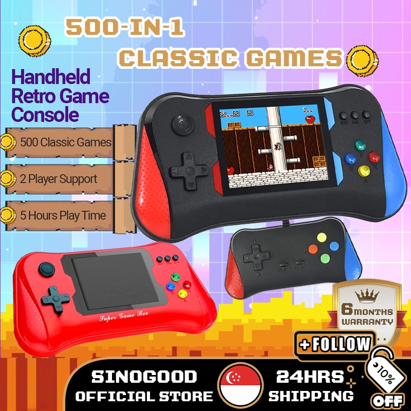 [SG READY STOCK] 500-in-1 Classic Game Console 3.5inch Video TV Game ...