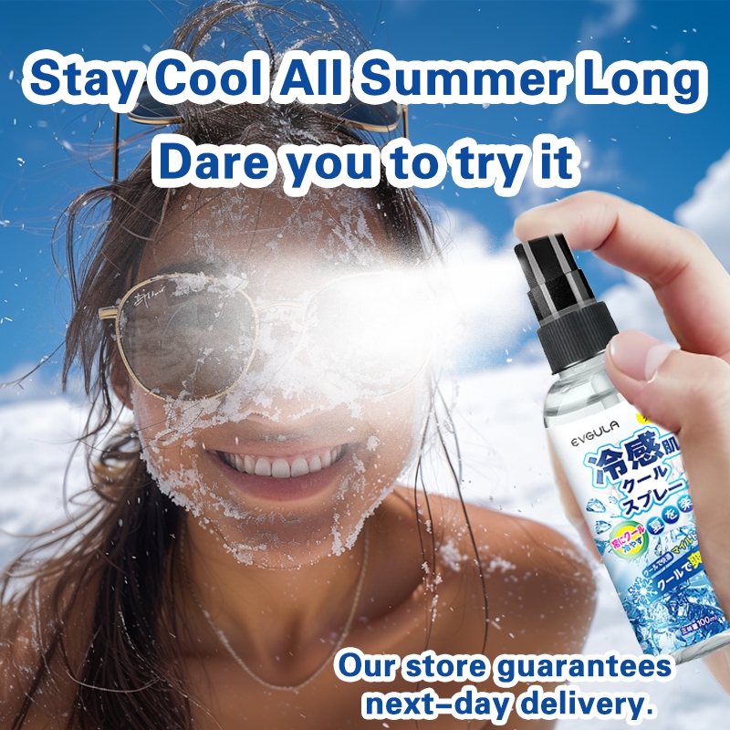 100ml Instant Cooling Spray Rapid Body & Car Temperature Relief Soothes ...