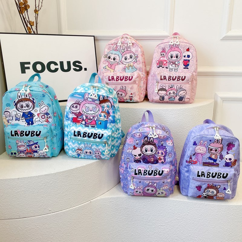 Labubu inch backpack, Labubu pattern, PU leather, backpack backpack to ...