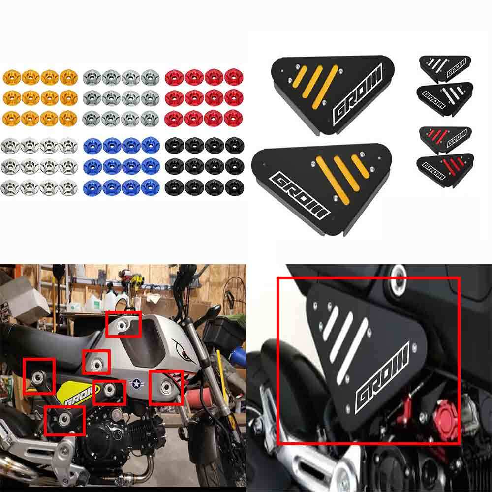 Rear Side Cover Frame Set + 12X CNC Side Panel Cover Full Set Colored ...