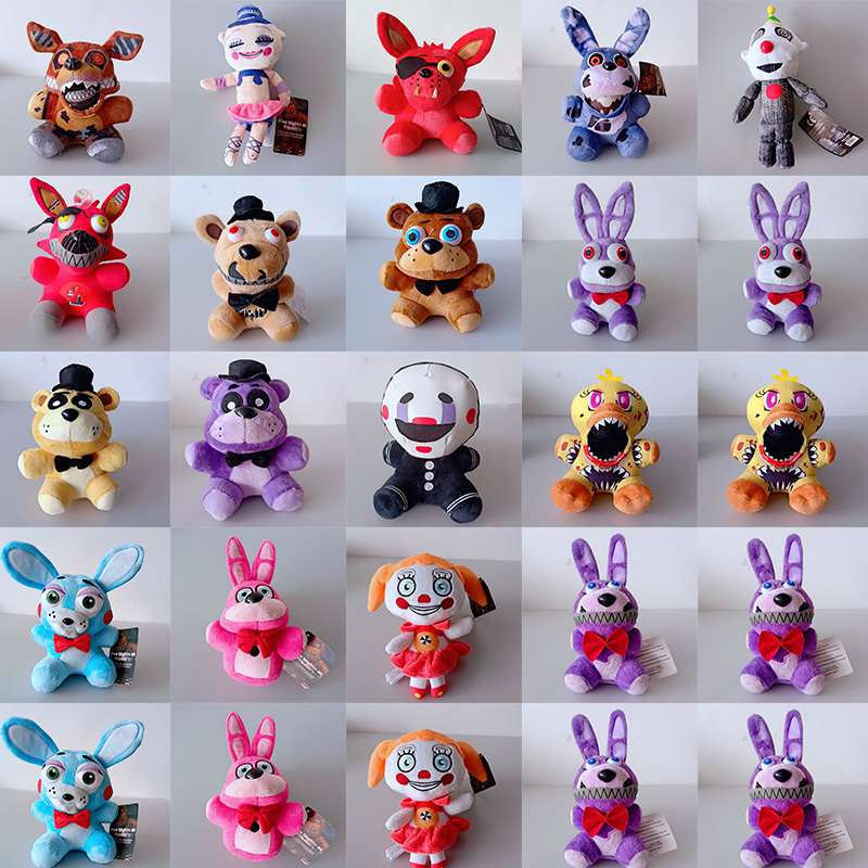 17 Style 18cm Fnaf Plush Toys Five Night At Freddy Kawaii Animal Foxy ...