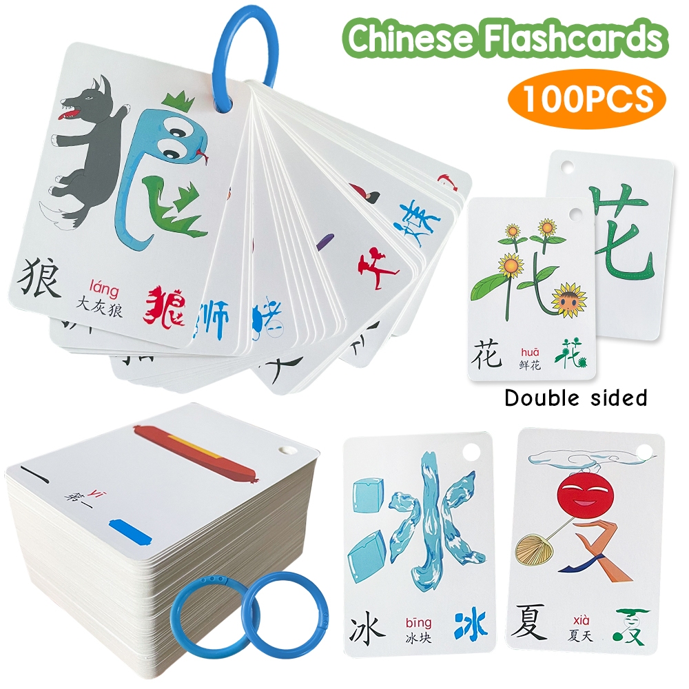 Children Learning Chinese Characters Spelling Flashcards with Pinyin ...