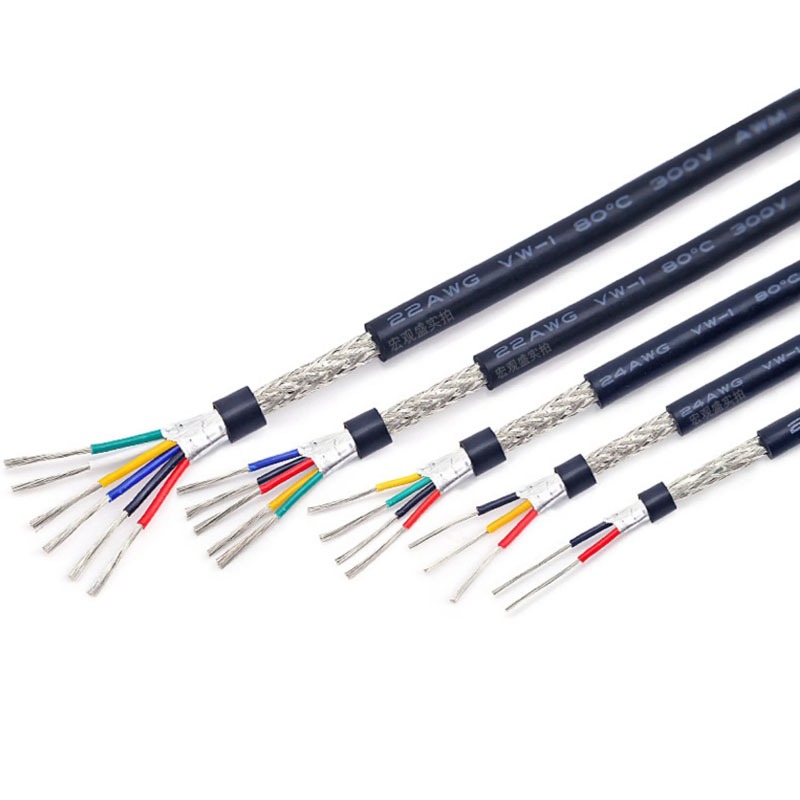 UL2464 Shield Cable Signal Control Cable 2 3 4 5 Core Shielded Flexible ...