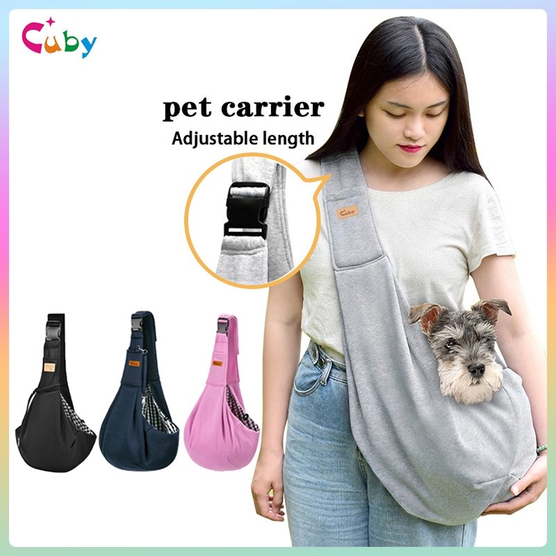 CUBY Reversible Pet Dog Sling Puppy Carrier Hands-free Sling Pet Dog ...