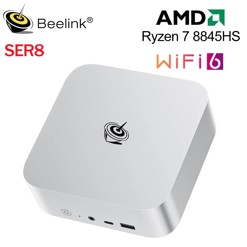 Beelink Mini PC SER8 AMD Ryzen 7 8845HS/8745HS DDR5 5600MHz M2 NVME ...