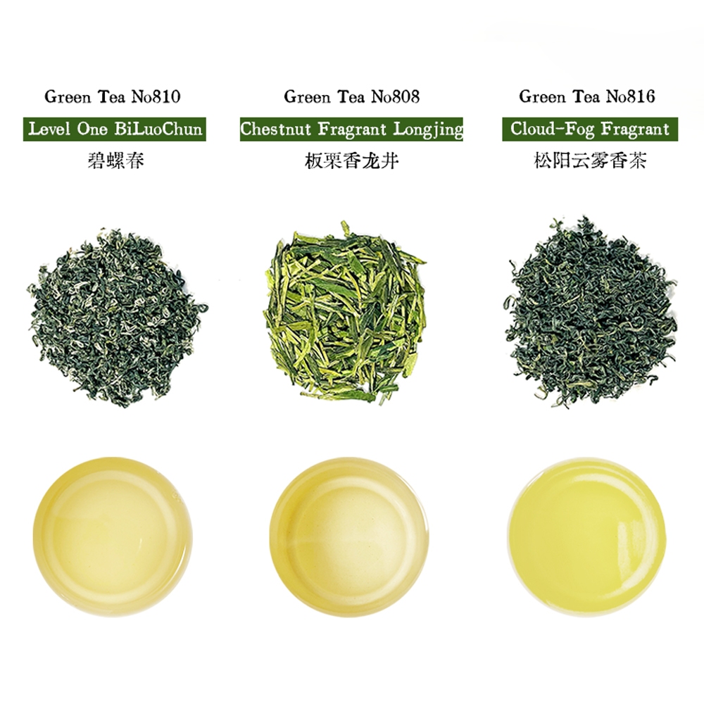 Green Tea | Tea sample 15g/bag Longjing Biluochun Zhuyeqing ...