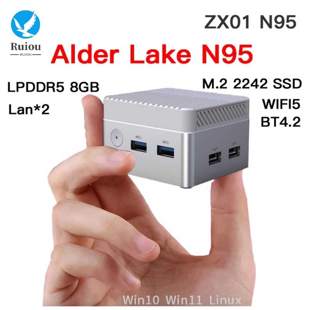 ZX01 N95 Intel Alder Lake N95 MINI PC LPDDR5 8GB 512GB/1TB SSD WIFI5 ...