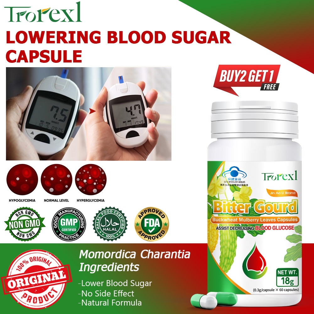 Trorexl【glycemic control agent】hypoglycemic capsules Momordica ...