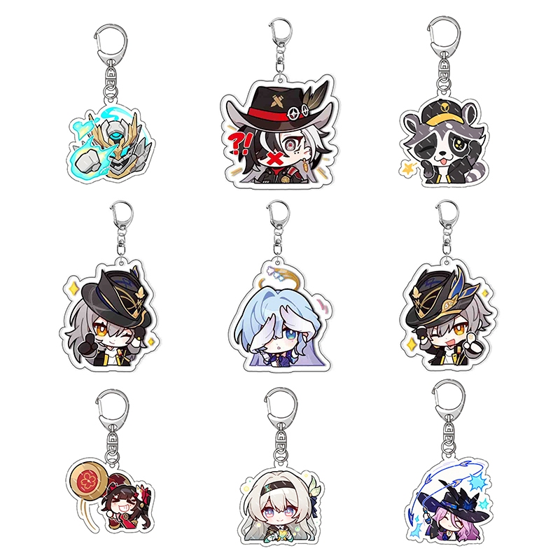 Honkai: Star Rail keychain firefly Sam form Aventurine Emoji acrylic ...