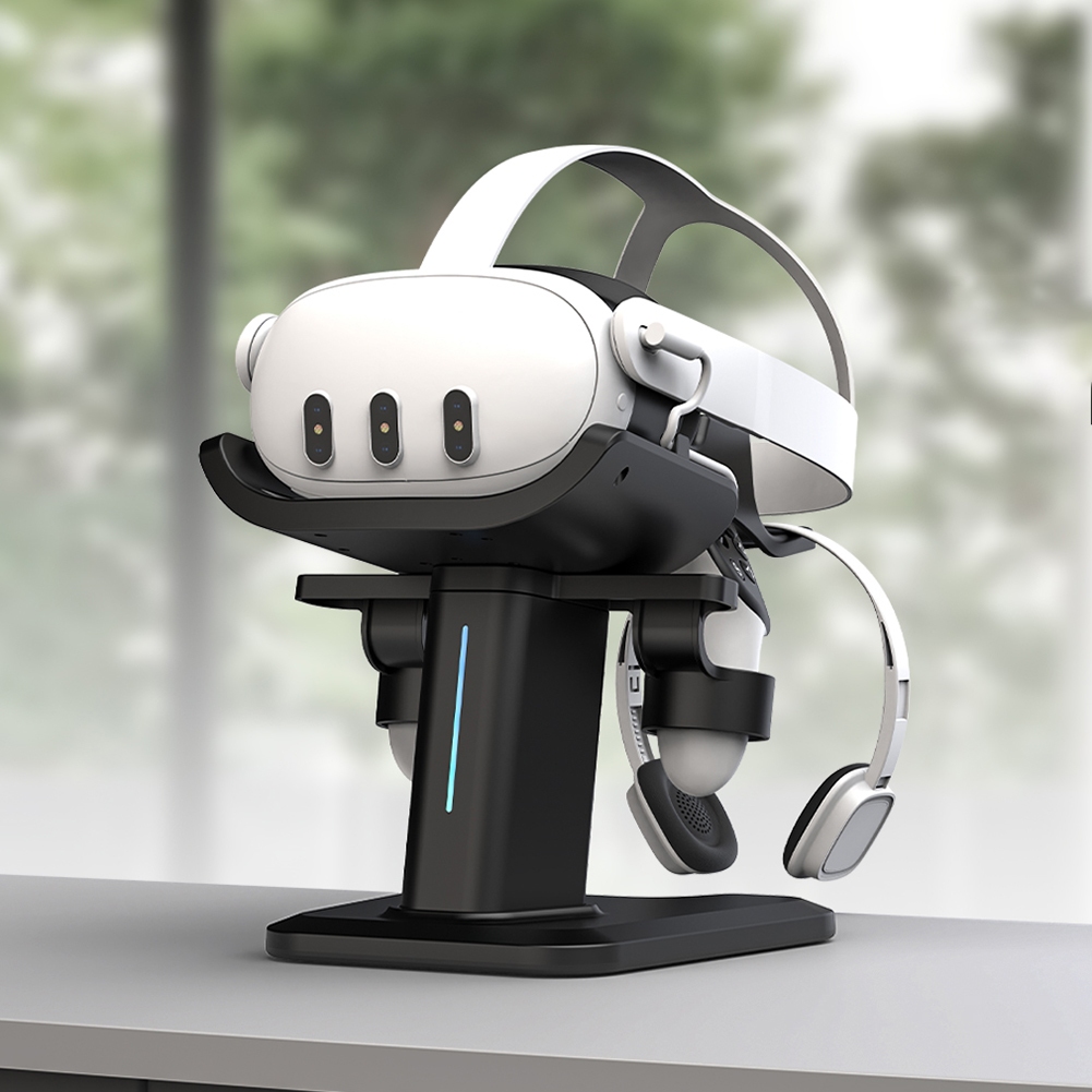 RGB VR Charging Dock for Meta Quest 3 Headset Controller Display Mount ...