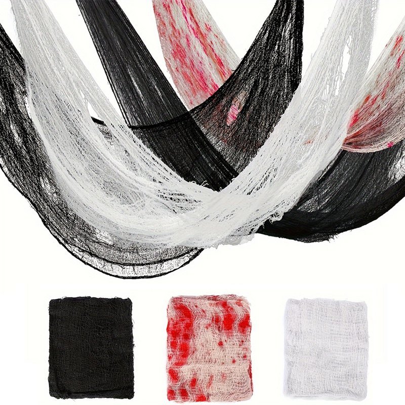 3pcs 180*76cm Halloween Black Creepy Cloth for Party Decorations ...