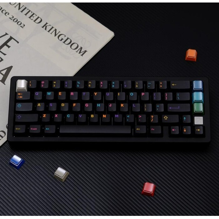 GMK Mictlán 121 Keys ABS double Shot Keycaps Rainbow colorful Font on ...