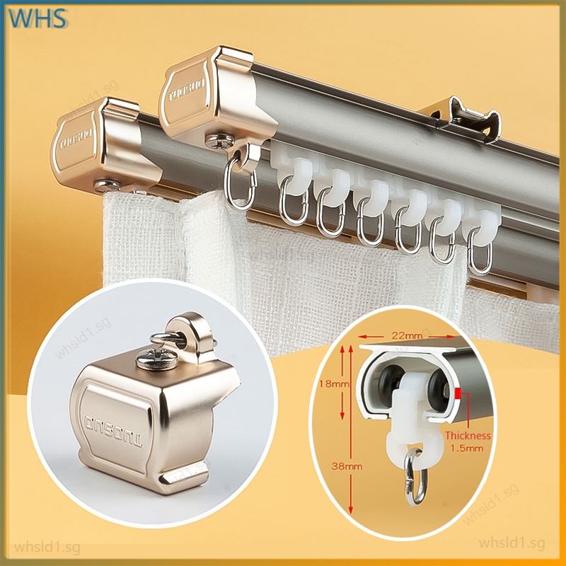 Curtain track no punch curtain rod slide track UL-shaped track curtain ...