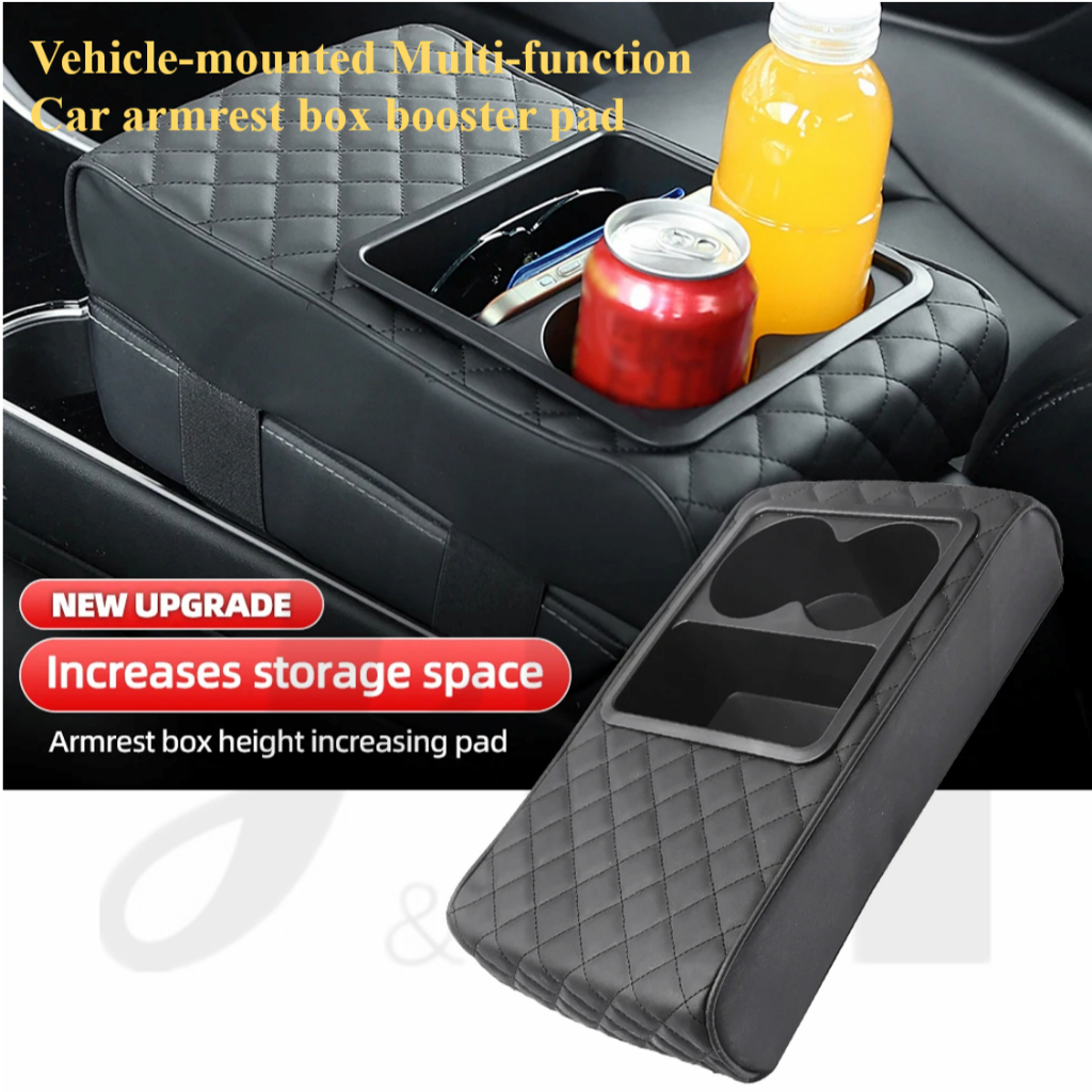 Auto Center Console Armrest Pillow Arm Rest Cover Memory Foam Car ...