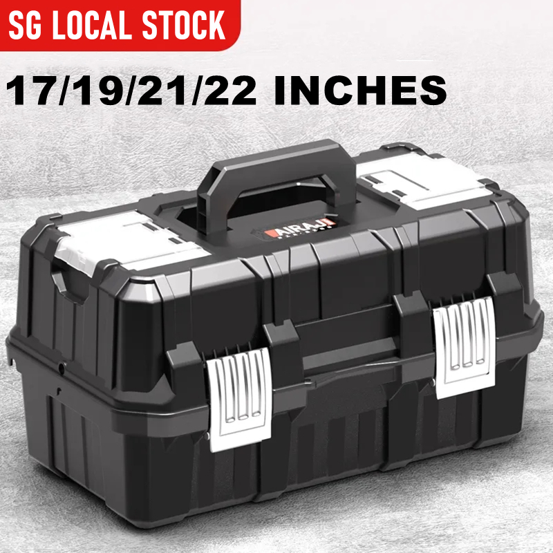 21-Inch Portable Tool Box Plastic Toolbox Storage Home Multi-function Car Repair Box Tool Large ...