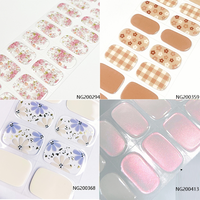 20 Finger UV Nail Stickers Second Generation Gel Phototherapy Manicure ...