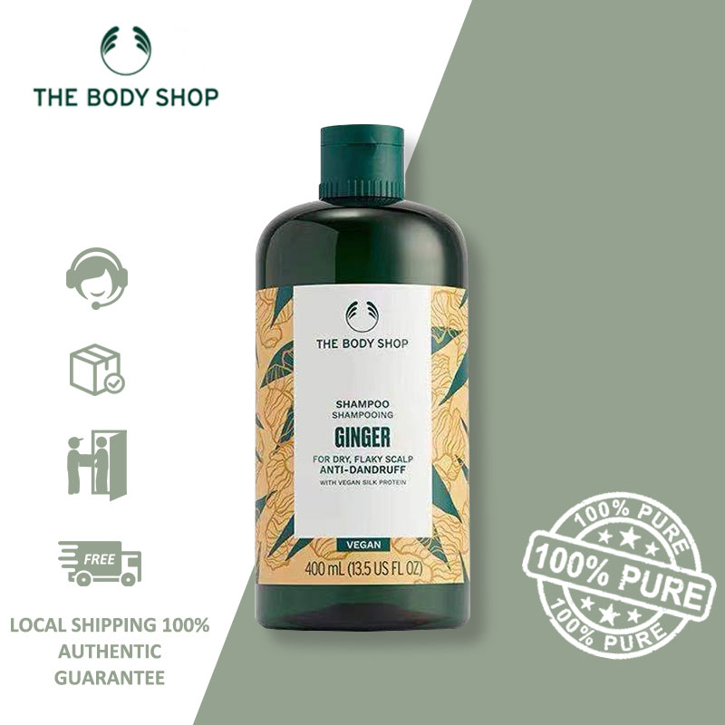 The Body Shop Ginger Anti-Dandruff Shampoo - 400ml Hair grower shampoo Anti Hair Loss Scalp Care ...