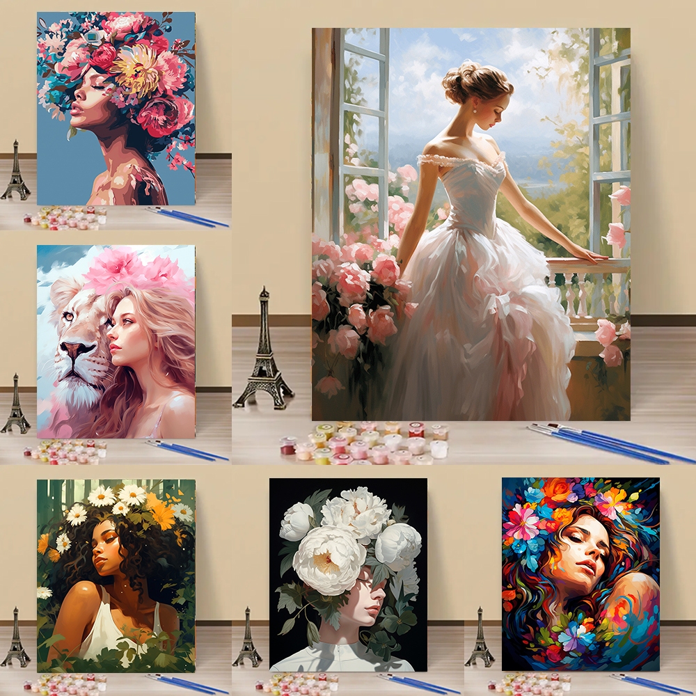 DROFE / Paint By Numbers / People / Digital Oil Painting by numbers ...