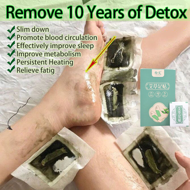 100% ORi herbal Foot Detox Patch Wormwood Foot Pads Remove Toxins Deep ...