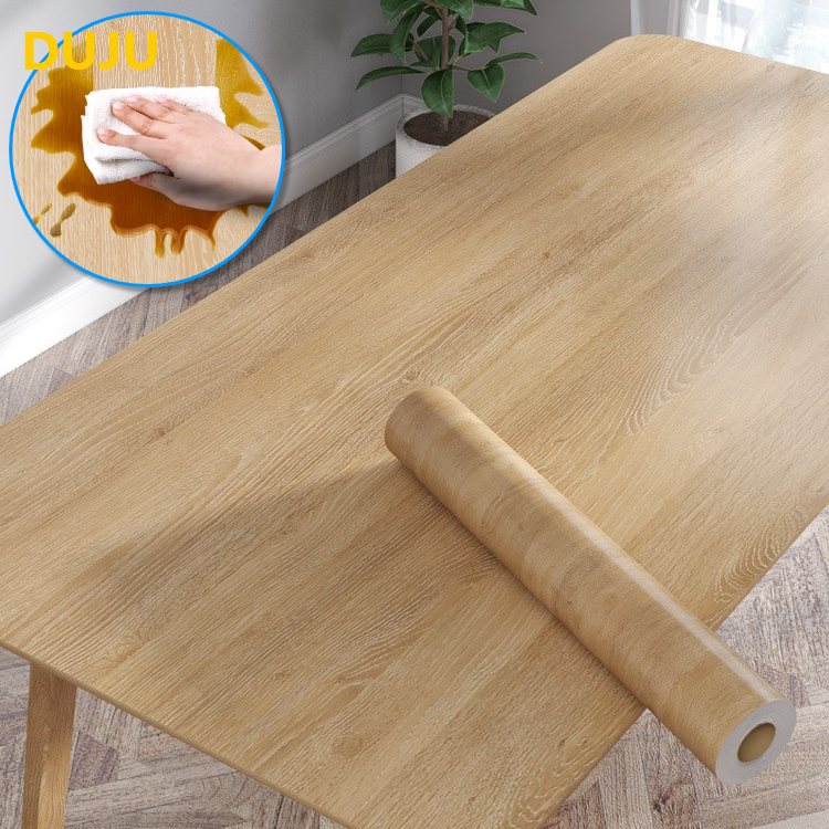 Table Sticker Oil-proof Thickened Heat-resistant Wood Grain Cabinet ...