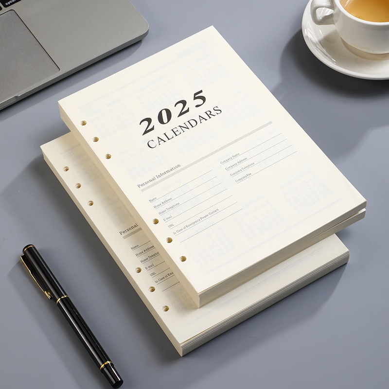 2025 Notebook Refills 176 Sheets Calendar Notepads Daily Weekly Monthly ...