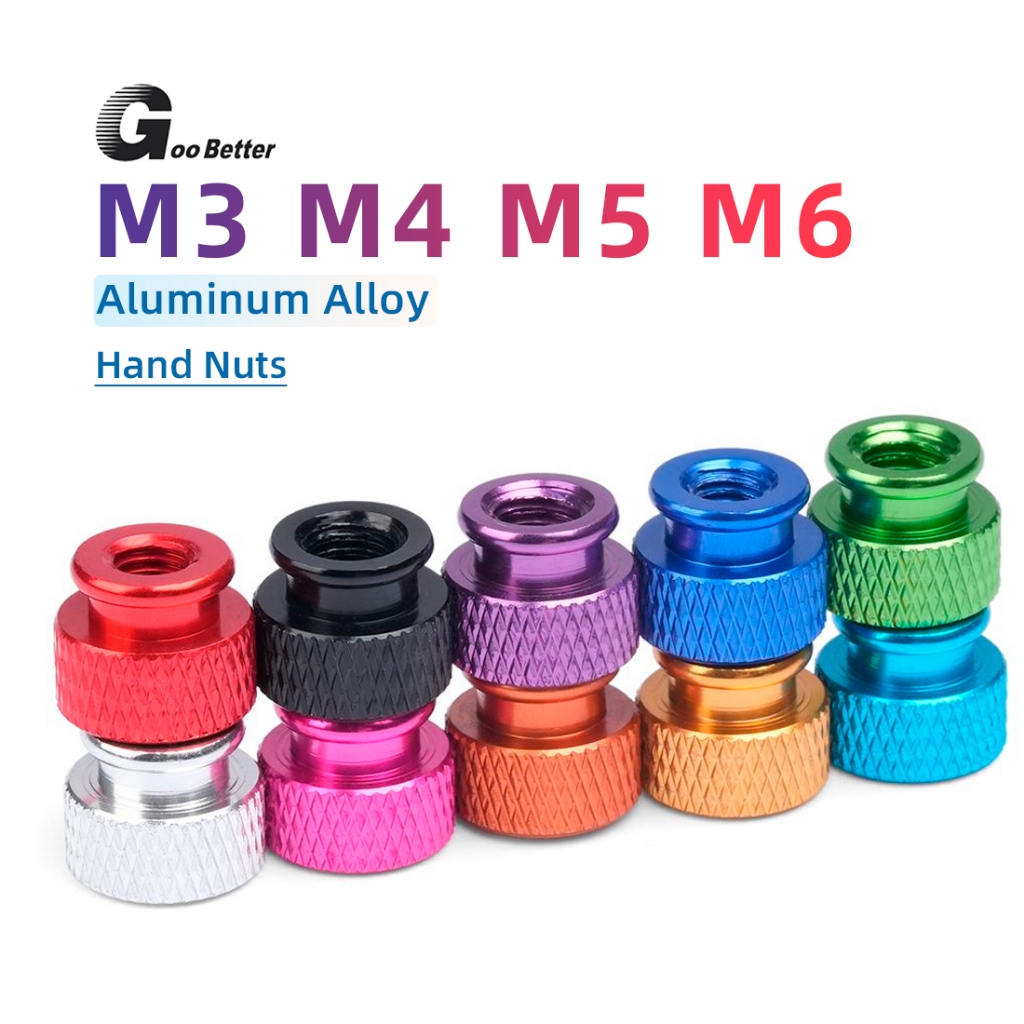 Colourful Knurled Thumb Nut Aluminum Allo Hand Grip Knobs M3 M4 M5 M6 | Shopee Singapore